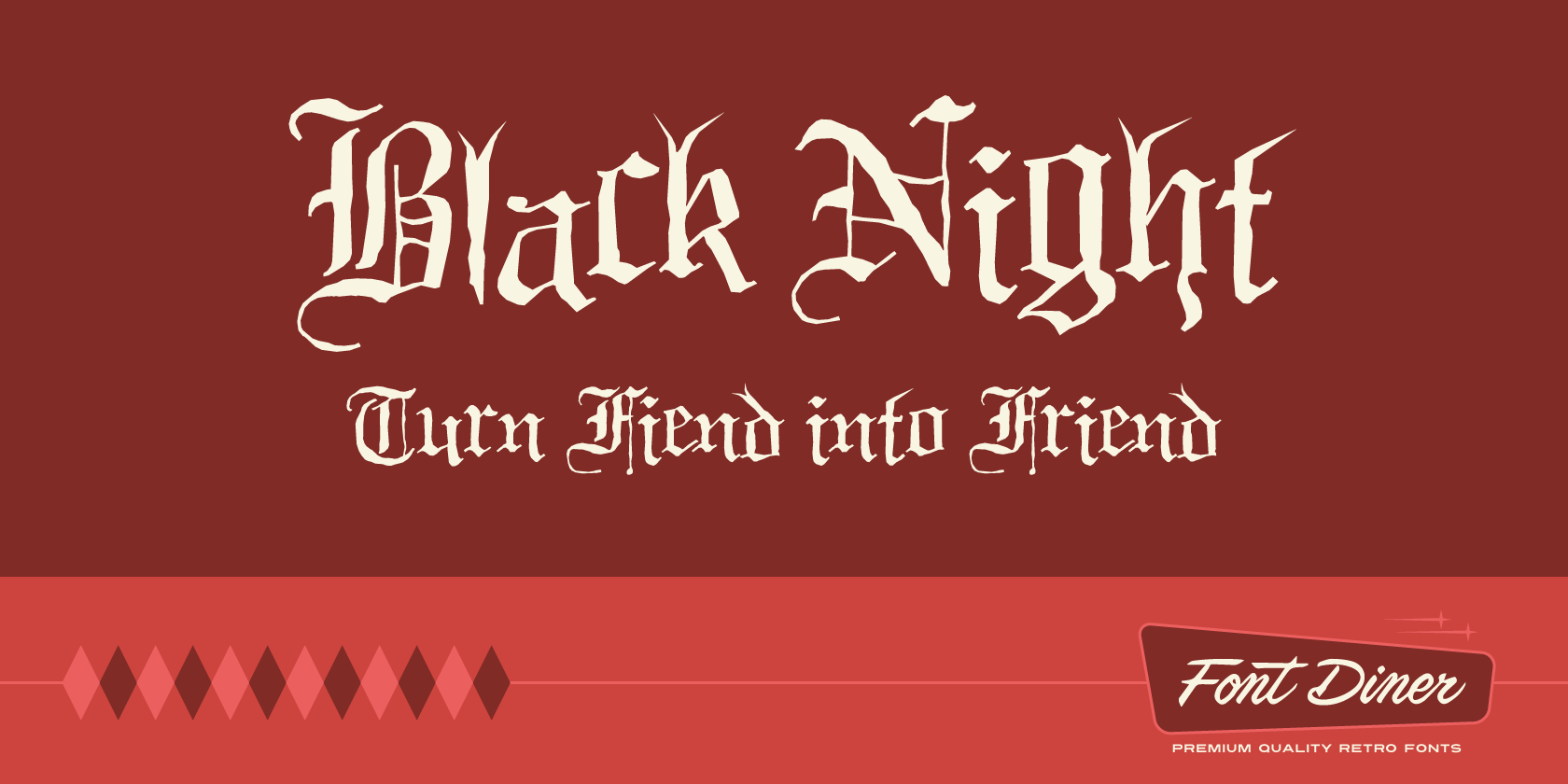 Font Diner - Black Night Font